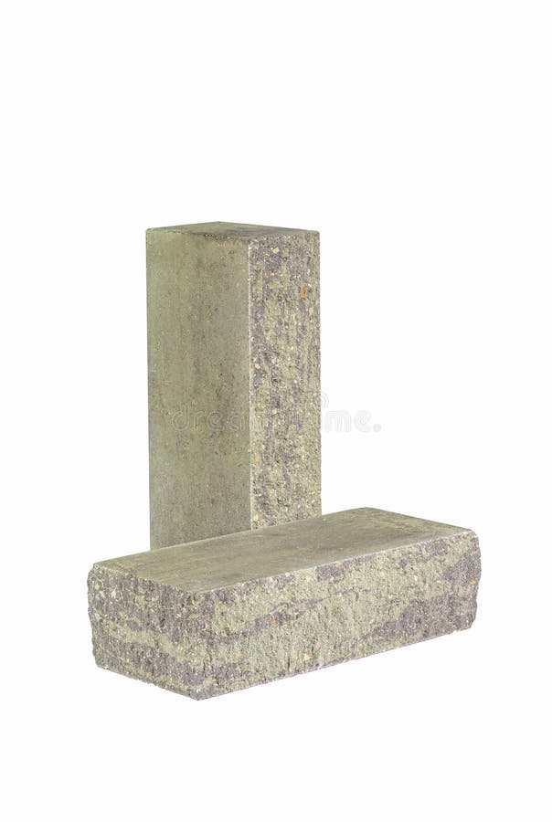 Construction Ideas. Artificially Aged Old Pair of Light Green Bricks ...