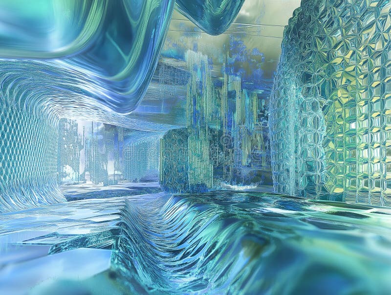 Artificially Distorted Manufacturing Backdrop Infused with a ...