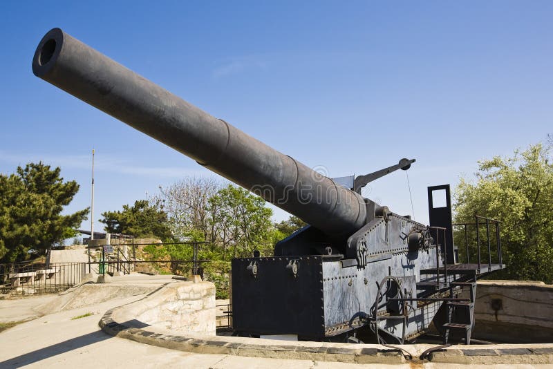 Battery Guns on Corregidor Island Stock Image - Image of military ...