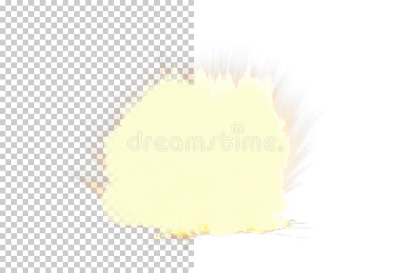 Artillery Explosion on Transparent Background Stock Photo ...