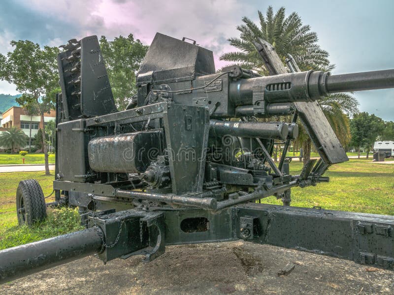 Artillery field gun stock image. Image of battle, attack - 93988669