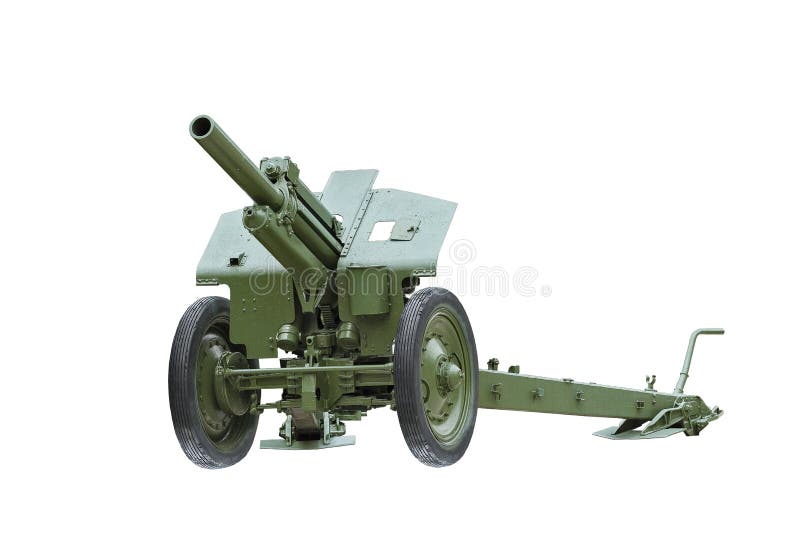 Artillery 122 Mm Howitzer Isolated White Stock Photos - Free & Royalty ...