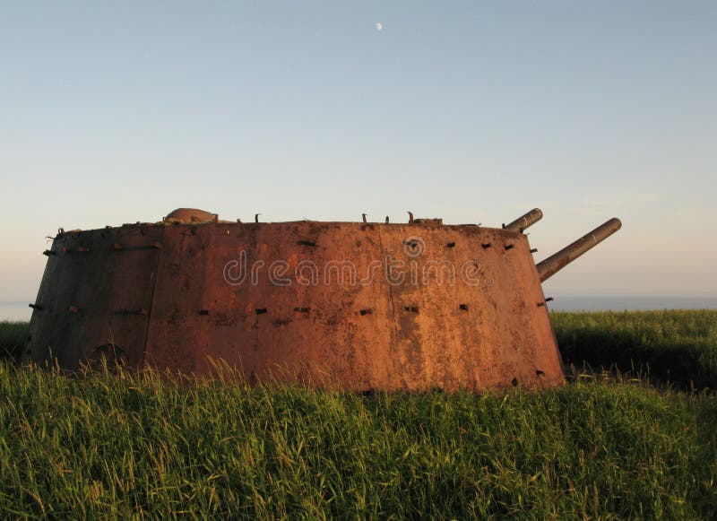 Artillery on the Island of Askold Stock Image - Image of island, japan ...