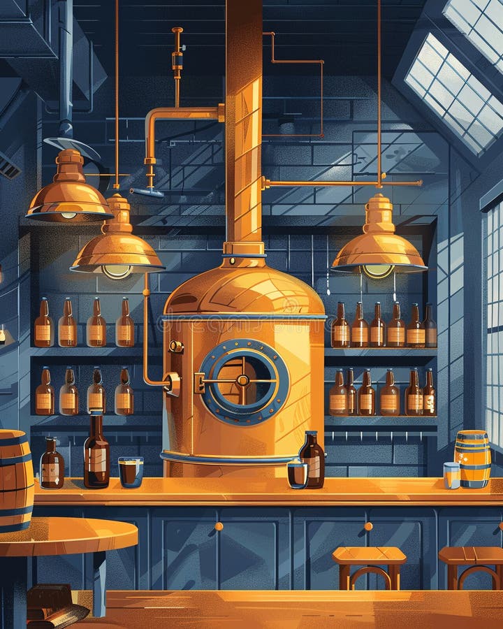 Artisan Ale Experience Flat Design Top View Exploration Theme Water ...