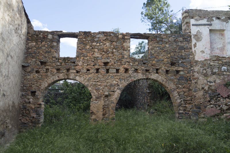 A Artisan Arches of the Old Rural House Still Preserved Stock Photo ...