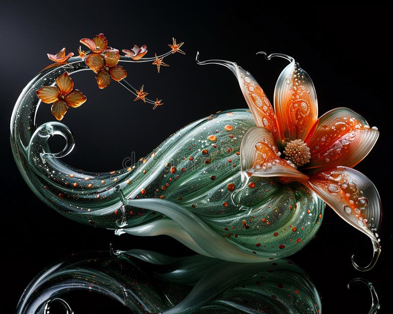 Artisan blowing glass stock photo. Image of beauty, transparent - 314715040