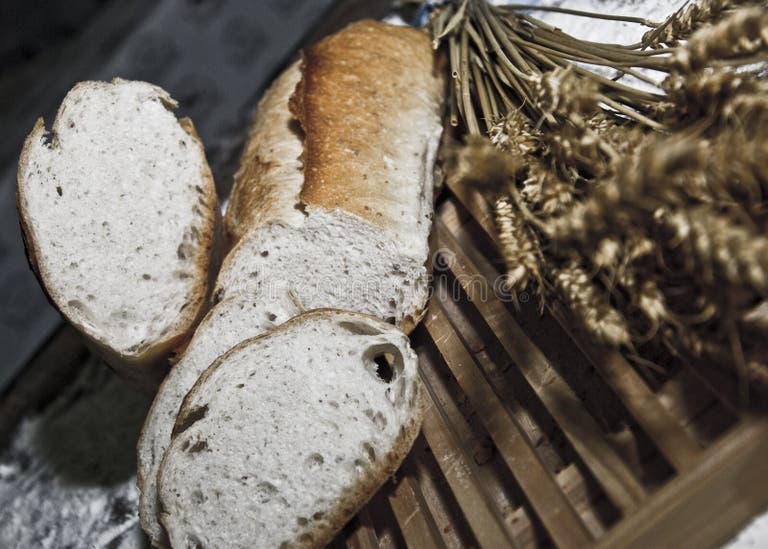 Artisan bread stock photo. Image of eatery, showing, basket - 31490718