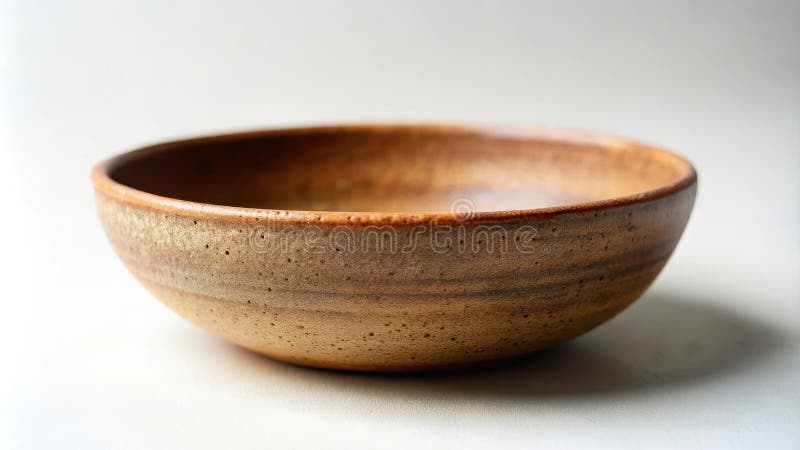 Artisan-crafted Earthenware Bowl, a Study in Subtle Earth Tones and ...