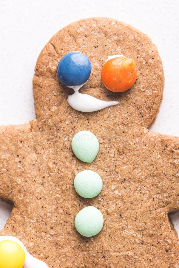 Artisan Handmade Gingerbread Human Shape Cookie Stock Photo - Image of ...