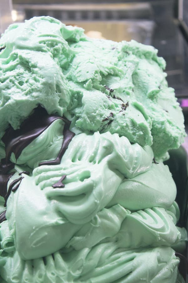 Artisan Ice Cream in a Metal Container To Keep the Cold Stock Photo ...