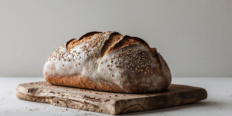 Artisan Loaf Seeded Bread Wooden Board Stock Photos - Free & Royalty-Free Stock Photos from ...