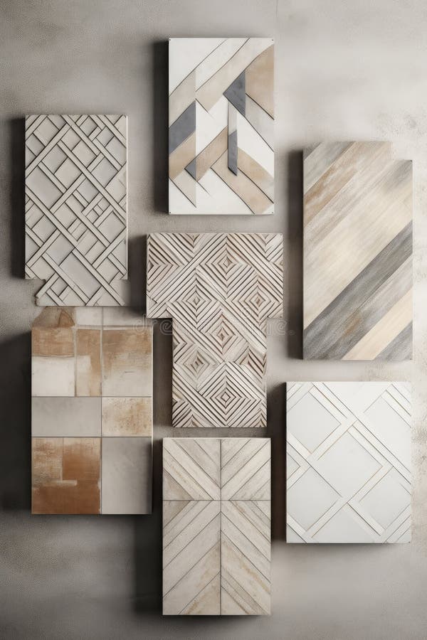 Artisan New Geometric Modern Neutral Patterns Generative AI Stock ...