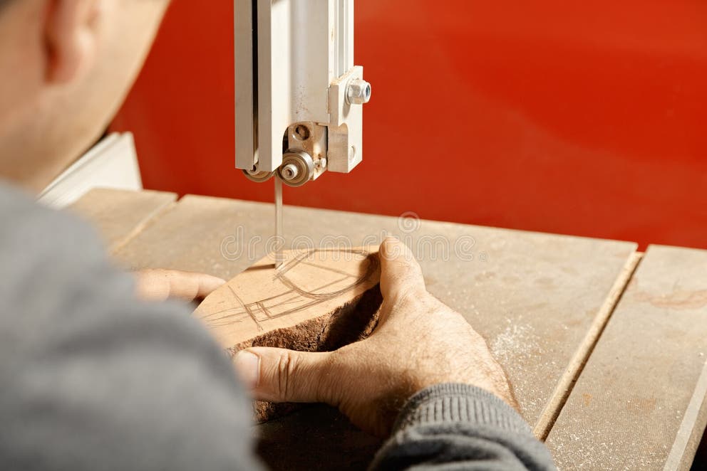 Artisan sawing billet stock image. Image of artisan, handicraftsman ...