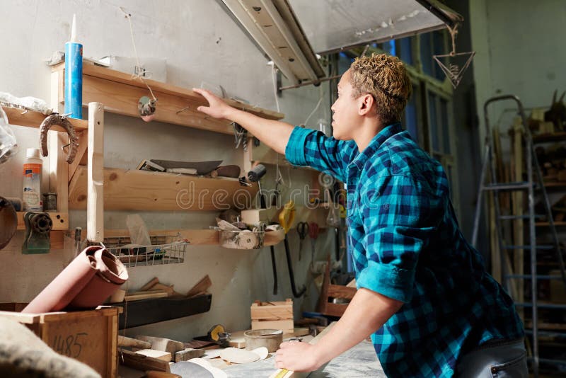 Artisan in workshop stock photo. Image of person, skill - 123674322