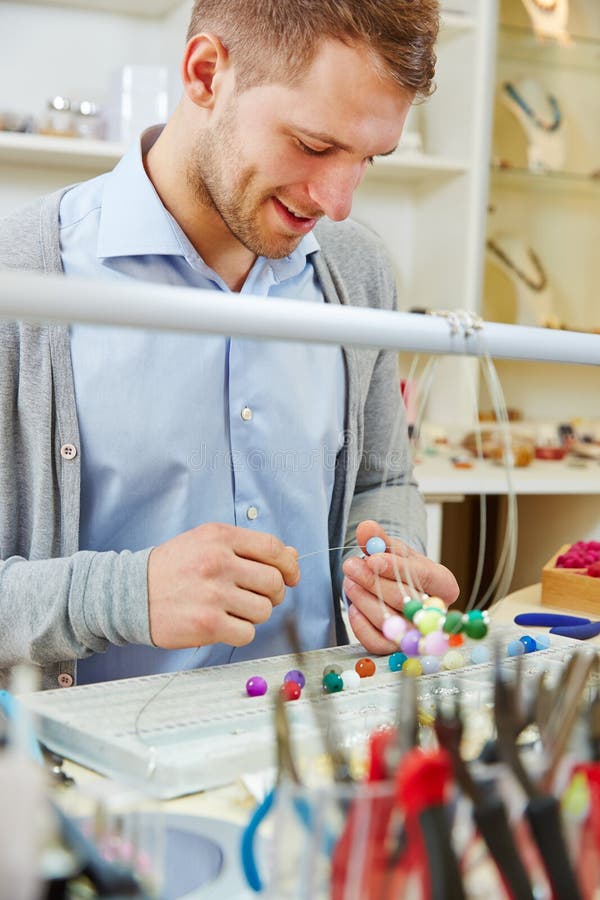 Artisan Working in Jewelry Workshop Stock Photo - Image of jeweler ...