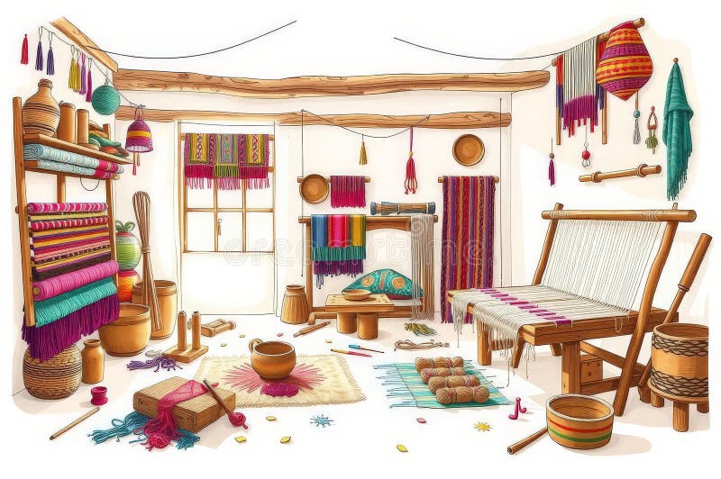 Peruvian Weaving Techniques Stock Illustrations – 14 Peruvian Weaving ...