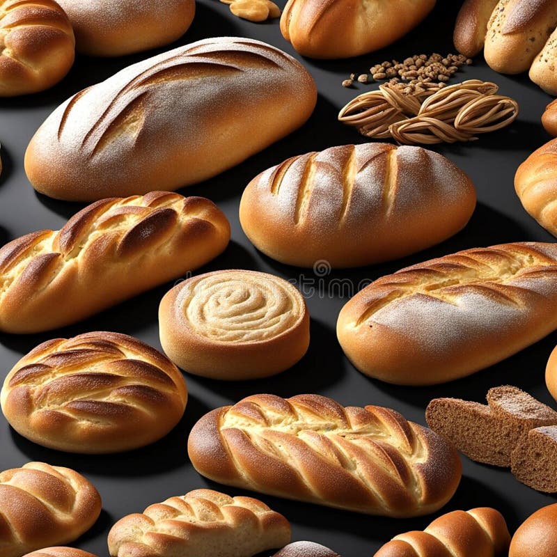 Artisanal Bread Basket: a Variety of Freshly Baked Delectable Loaves ...