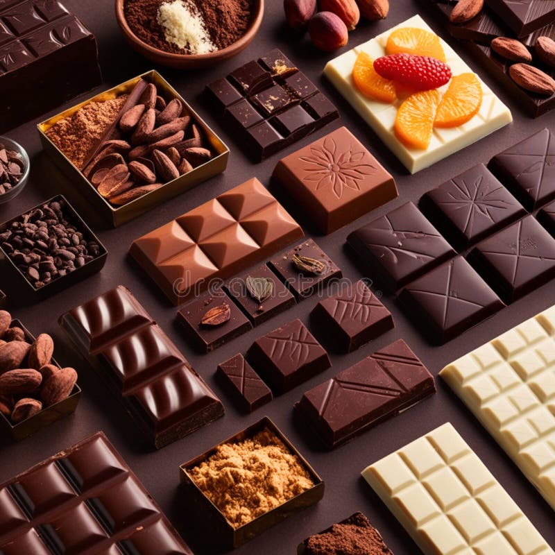 "Artisanal Chocolate Assortment: a Visual Feast of Gourmet Delights ...