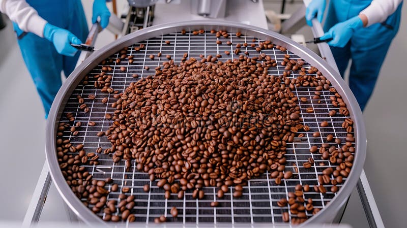 Coffee Bean Roasting Process Stock Illustrations – 1,212 Coffee Bean ...