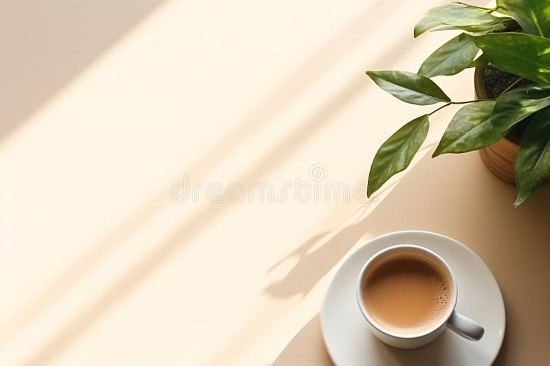 Artisanal Coffee Shop Flat Lay Atmosphere Stock Image - Image of coffee ...