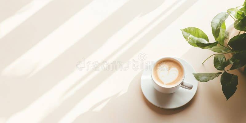 Artisanal Coffee Shop Flat Lay Atmosphere Stock Image - Image of coffee ...
