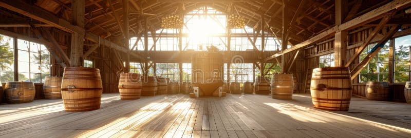 Artisanal Craft Beer Brewing in Rustic Countryside Barn Setting for ...