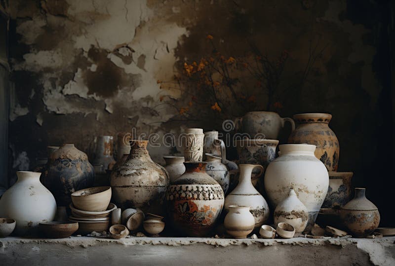 Artisanal Craftsmanship: Pottery Workshop Stock Image - Image of making ...