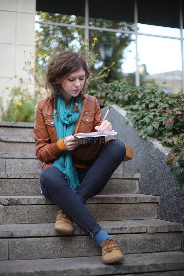 The artist behind work stock photo. Image of happy, freedom - 23027334