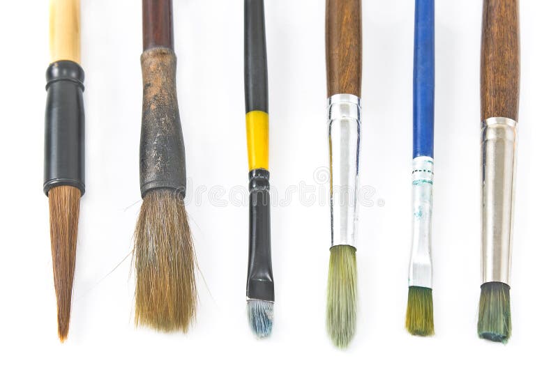 Artist brushes stock photo. Image of pattern, tool, decorating - 28500846