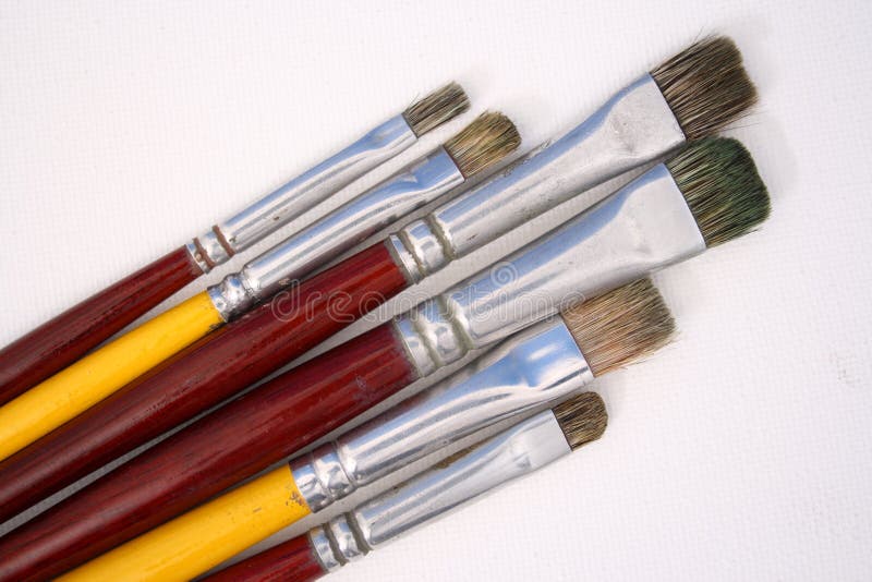 Artist brushes stock photo. Image of blank, isolated - 33478092