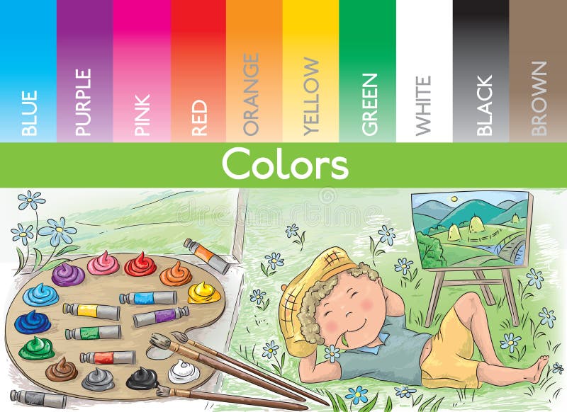 Color Palette Kid Stock Illustrations – 5,494 Color Palette Kid Stock ...