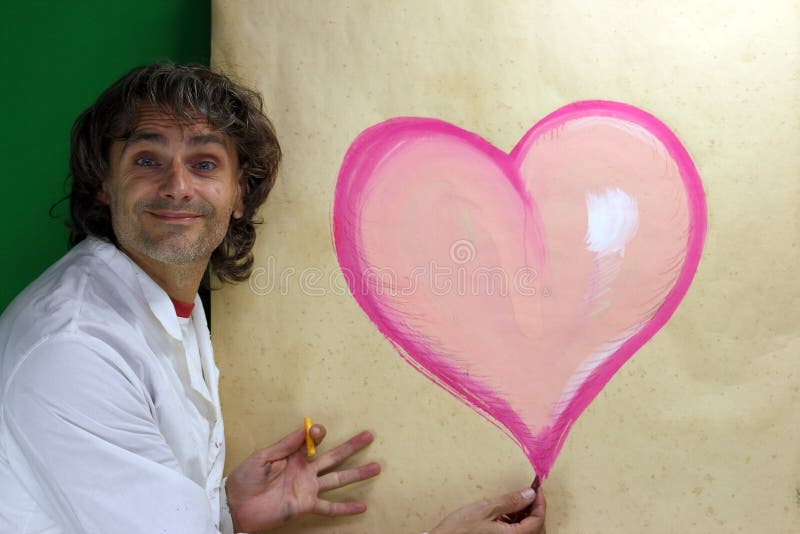 Artist heart stock image. Image of pencil, artist, painting - 27701095