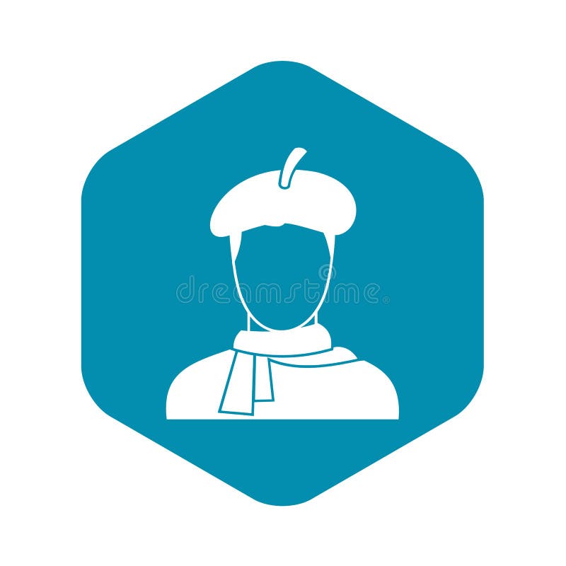 Artist Icon in Simple Style Stock Vector - Illustration of professional ...