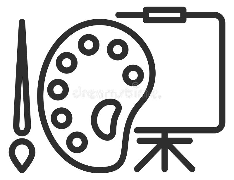 Line Art Artist Painter Stock Illustrations – 13,723 Line Art Artist ...