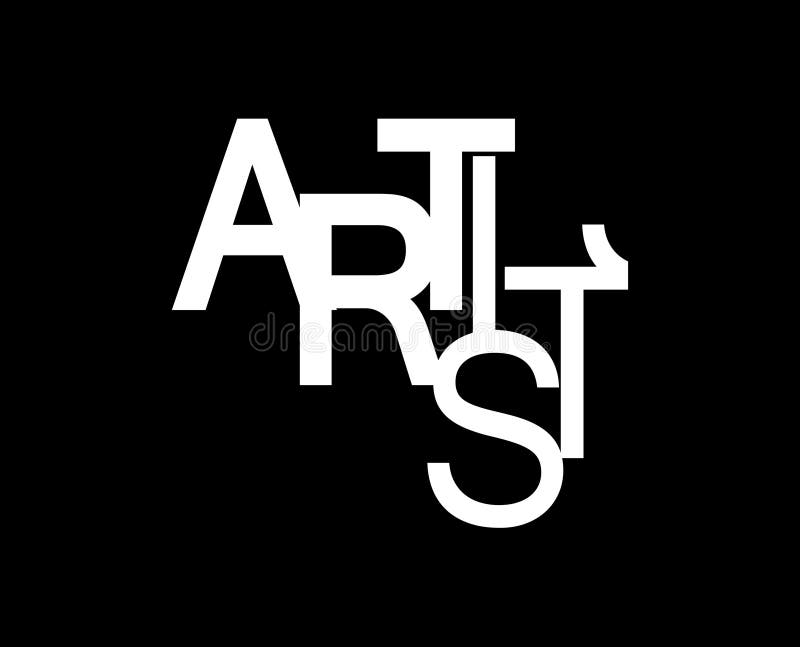 Artist Logo Design stock vector. Illustration of shape - 82252936