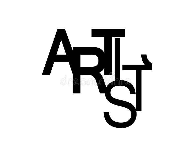 Artist logo stock vector. Illustration of blue, activity - 24230740