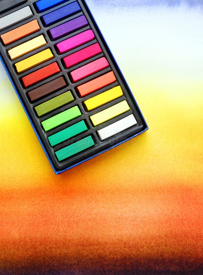 Artist materials stock image. Image of pastels, media - 9600047