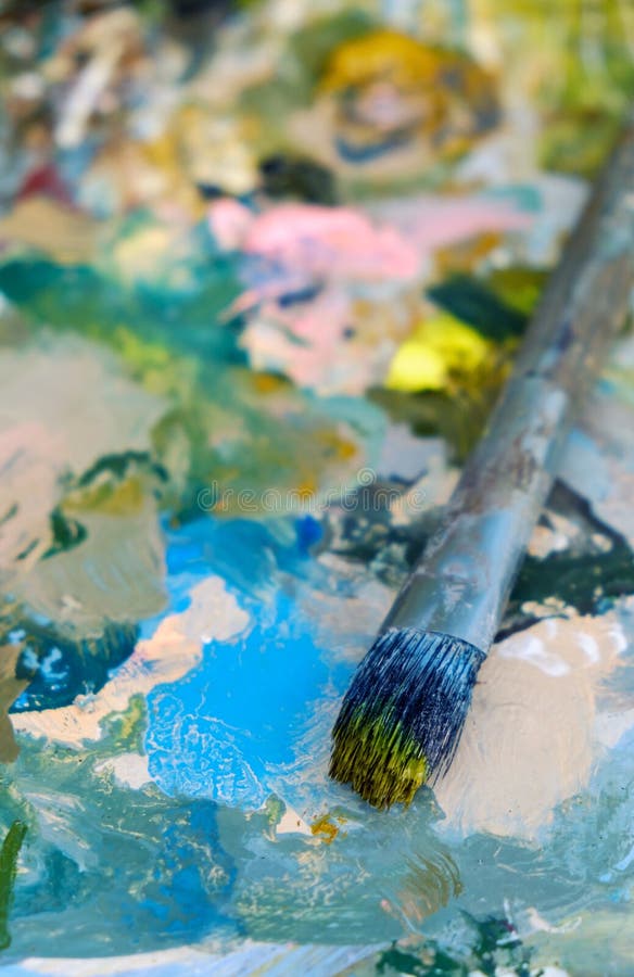 Artist paint brush stock photo. Image of brush, design - 70662962