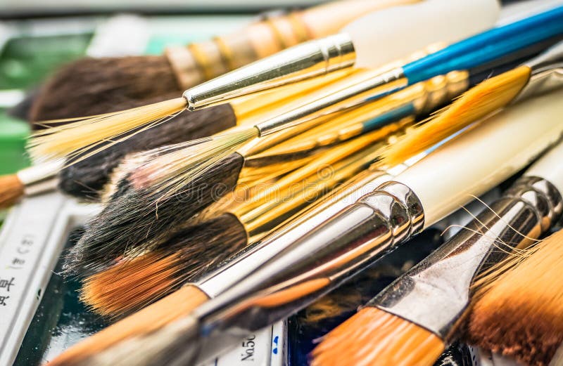 Artist Paint Brushes stock photo. Image of artist, paint - 75689322