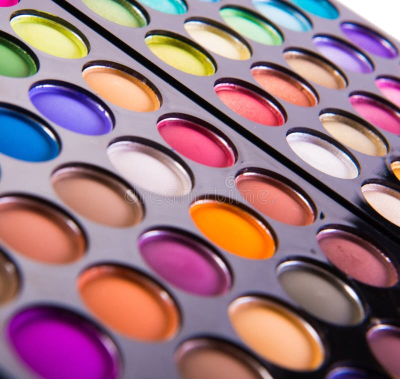 Artist Palette Isolated on White Stock Photo - Image of colourful ...