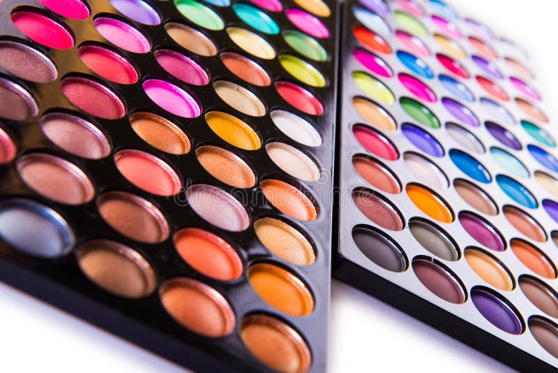 The Artist Palette Isolated on White Stock Photo - Image of colored ...