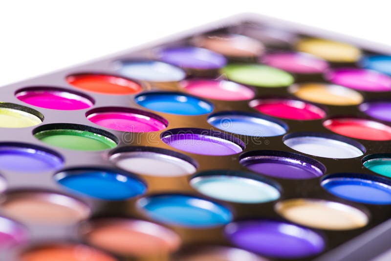 The Artist Palette Isolated on White Stock Image - Image of education ...