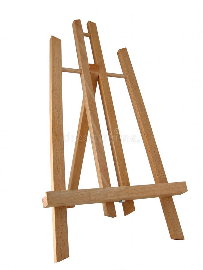 Artist s Easel stock photo. Image of wood, white, design - 16903822