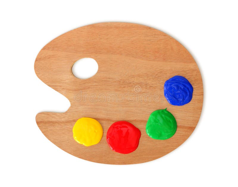 Artist s palette stock image. Image of blue, background - 9960779