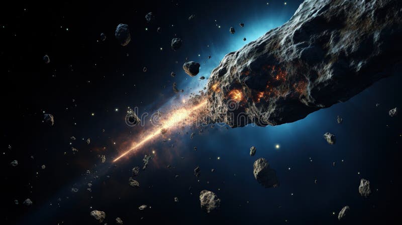 An Artist S Rendering of a Collision between a Star and a Space Object ...