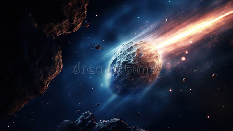An Artist S Rendering of a Distant Star in Space Stock Illustration ...