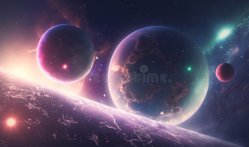 Distant Space, Billions of Stars, Planets and Galaxies in the Universe ...