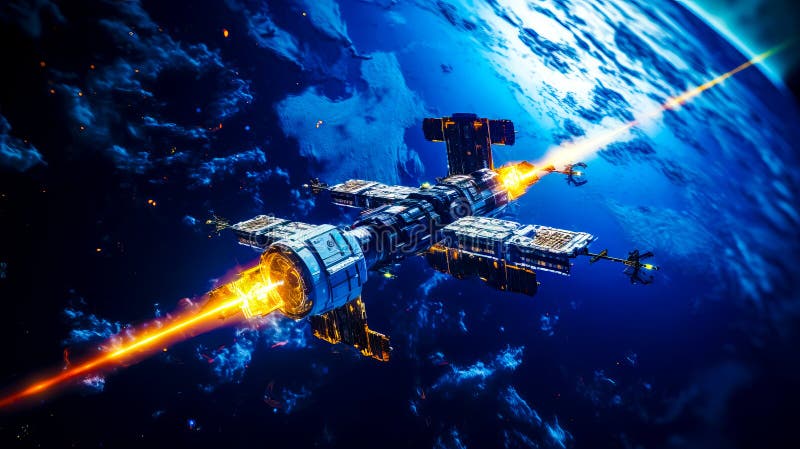 Artist S Rendering of Space Station with Rocket in the Foreground ...