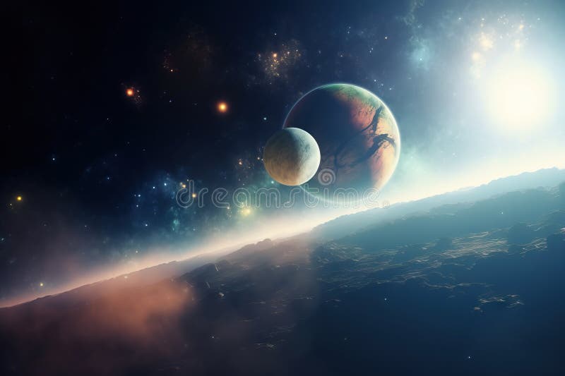 Distant Space, Billions of Stars, Planets and Galaxies in the Universe ...