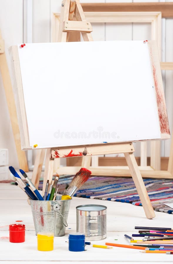 Artist s workshop stock image. Image of indoor, workplace - 30662017